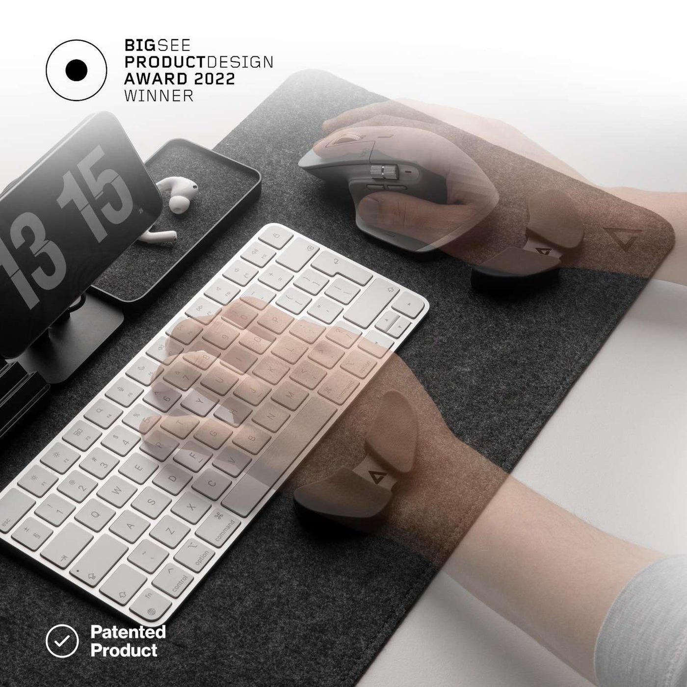 Carpio 2.0 Set - Ergonomic Keyboard Wrist Rest | DeltaHub
