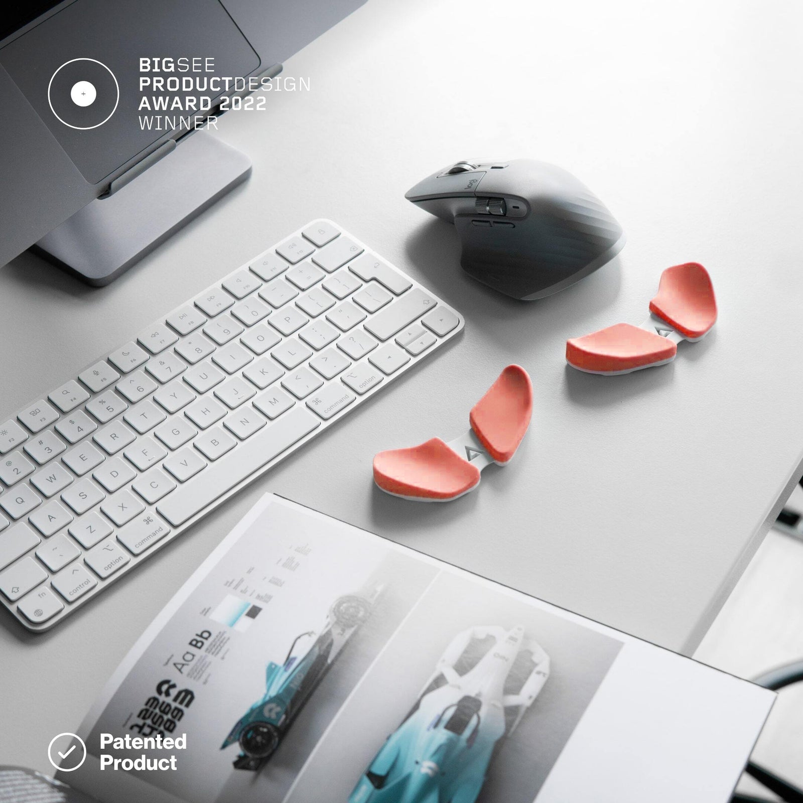 Multicolor Carpio 2.0 Set - Ergonomic Keyboard Wrist Rest | DeltaHub